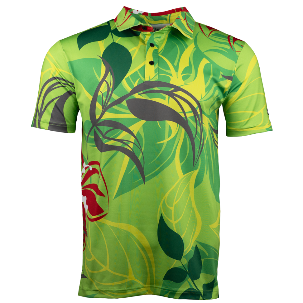 Po'ipū Golf Polo | Hawaiian Golf Shirts | Kaipar Clothing | Crazy Golf ...