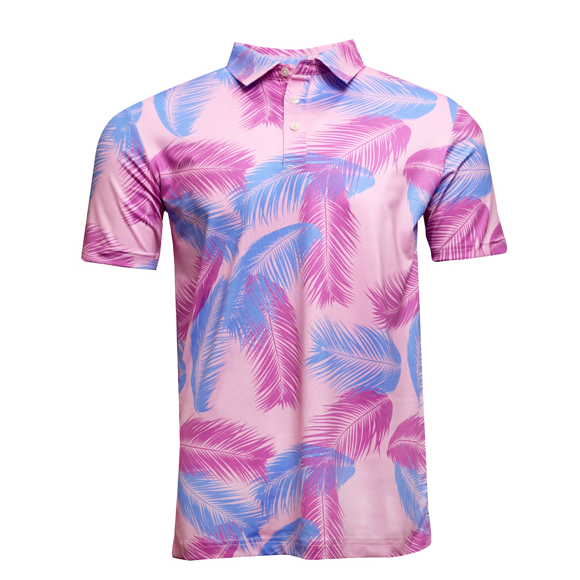 Pink Palms | Hawaiian Golf Shirts | Kaipar Clothing | Crazy Golf Shirts